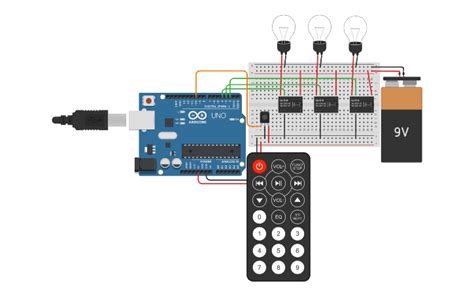 Circuit Design Ir Remote Relay Controll Tinkercad