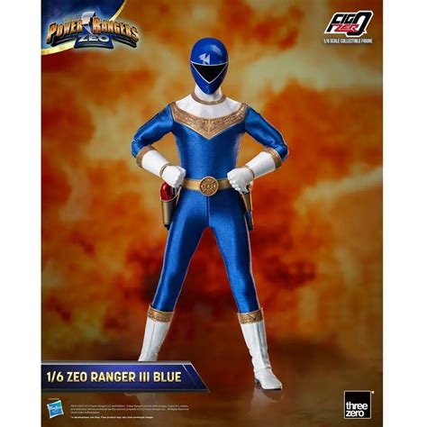 Power Rangers Zeo Figzero Action Figure 16 Ranger Iii Blue 30 Cm