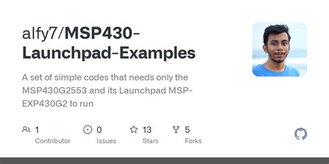 Github Alfy7msp430 Launchpad Examples A Set Of Simple Codes That