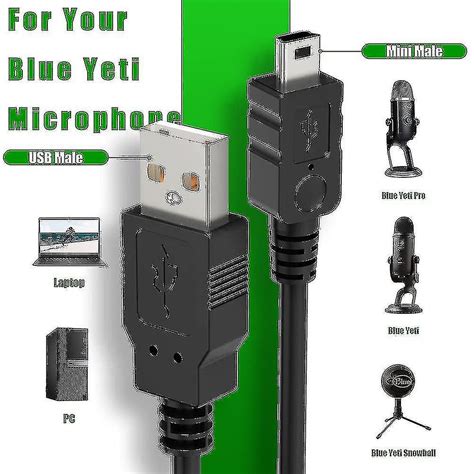 Usb Mic Cable For Blue Yeti 2m Yeti Microphone Power Cable Usb A Male