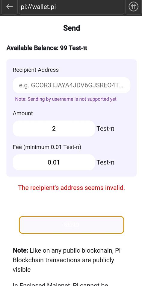 Test Pi Transaction Rpinetwork