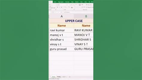 Convert Text To Uppercase Lowercase In Excel Exceltips Excelexceltutorial Excelformulas