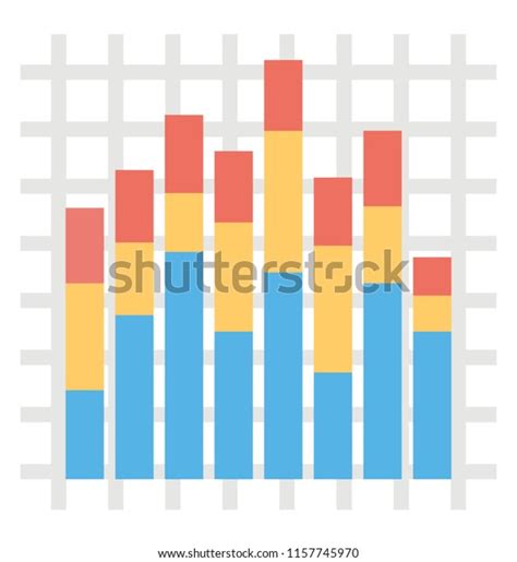 Relative Frequency Chart Depicting Histogram Stock Vector Royalty Free