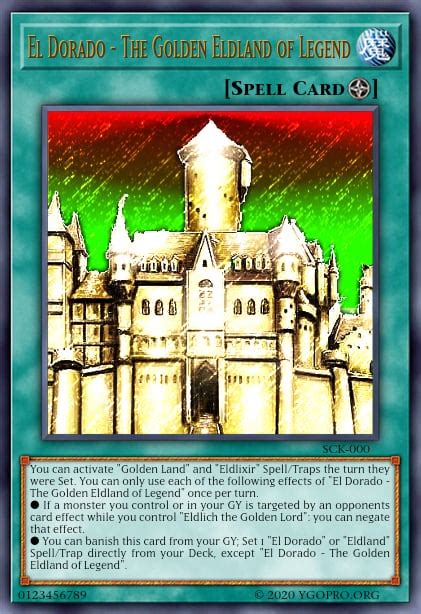 Eldlich Field Spell Rcustomyugioh