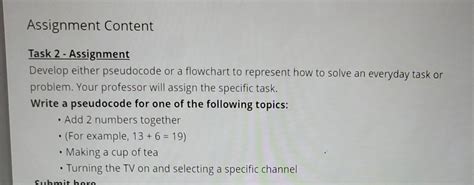Solved Assignment Content Task 2 Assignment Develop Either