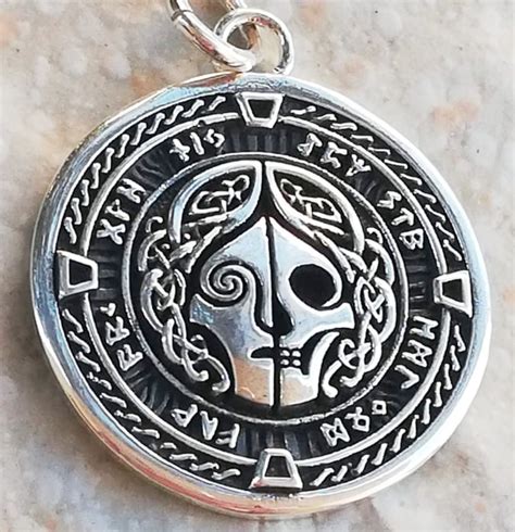 Hel Goddess Of Death Norse Mythology Handmade 3d Pendant Solid