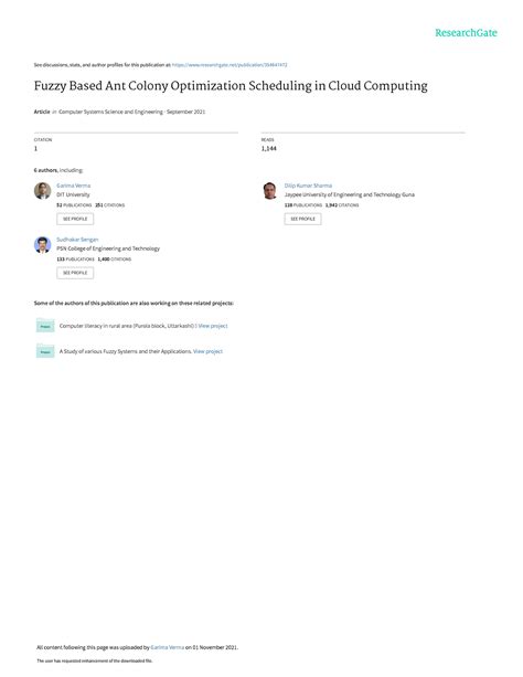 Sep2021 Scifuzzy Based Ant Colony Optimization Schedulingin Cloud