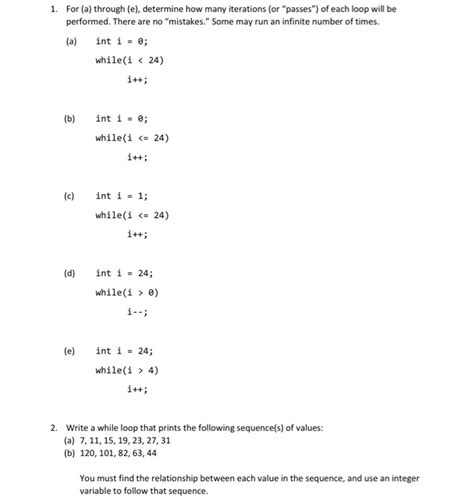 Solved For A Through E Determine How Many Iterations Chegg