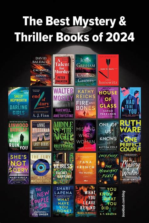 The Best Mysteries And Thrillers Of 2024 Mystery Reading List For