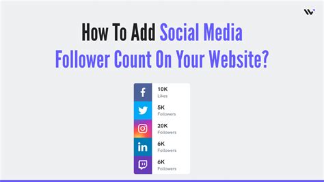 Add Social Media Follower Count On Your Website