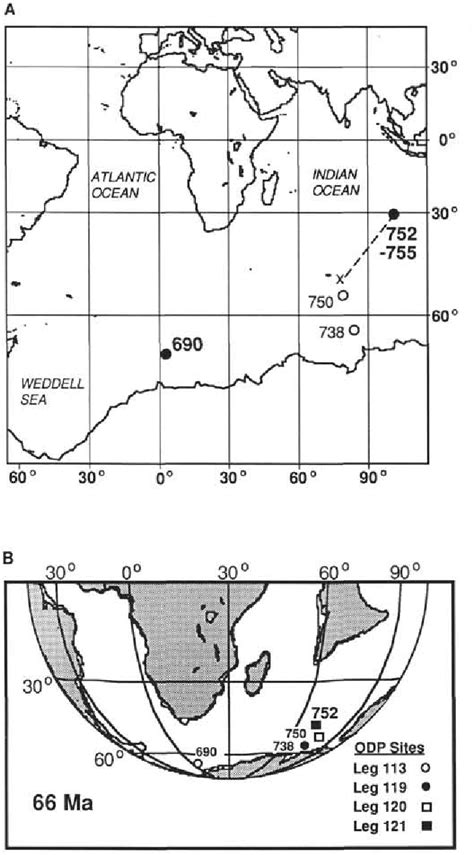 Figure 1 From Calcareous Nannofossils Across Cretaceous Tertiary Boundary At Site 752 Eastern