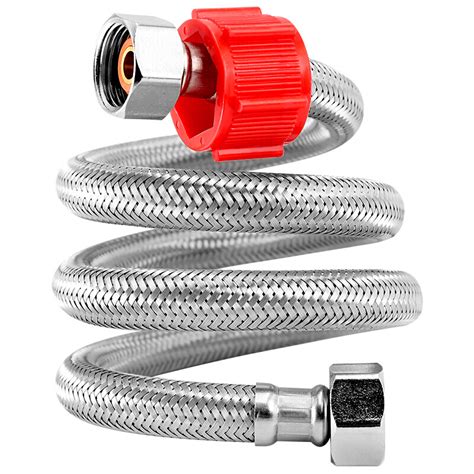 304不锈钢上水软管 面盆马桶上水管 冷热水管通用 不锈钢编织管 400mm 1根图片 高清实拍大图—苏宁易购