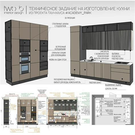 Чертеж кухни Кухня в зеленый оттенках в 2025 г Дизайн Интерьер кухни Эскизы интерьерных