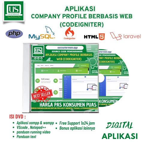 Jual Source Code Aplikasi Company Profile Berbasis Web Codeigniter Shopee Indonesia
