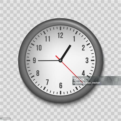상위 뷰 간단한 고전적인 벽 사무실 클록 투명 한 배경에 고립의 크리에이 티브 벡터 일러스트 아트 디자인 타임 템플릿 근접 촬영 이랑 추상 개념 그래픽 시계 방향으로 요소