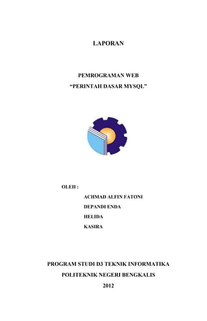 Laporan My Sql Pdf
