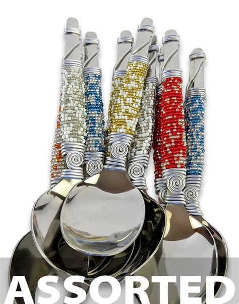 African Beaded Salad Servers Wholesale Suppliers
