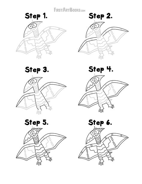 How To Draw A Step By Step Dinosaur