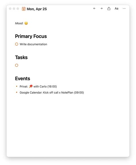 Templates Noteplan Knowledge Base