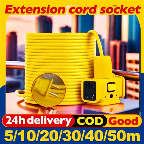 【24hours Delivery】5m 30m Extension Cord Socket With Cable Electric