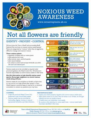 Noxious Weeds Wanted Poster