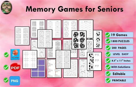 Memory Games For Seniors Graphic By Ame⭐⭐⭐ · Creative Fabrica