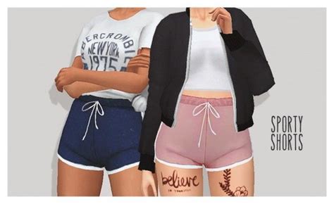 Sims 4 Ccs The Best Athletic Shorts By Janesimblrs Sims 4 Sims 4 Mods Sims 4 Clothing