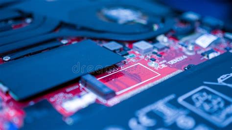 Circuit Board With Resistors Microchips And Electronic Components Computer Hardware Technology
