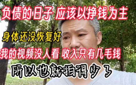 负债的日子应该以挣钱为主目前身体还没有恢复外卖也还没开始送天天就老老 哔哩哔哩