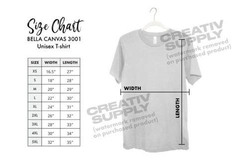 14 Etsy Size Chart Designs And Graphics