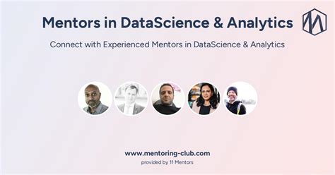 Expert Datascience And Analytics Mentors Mentoring Club