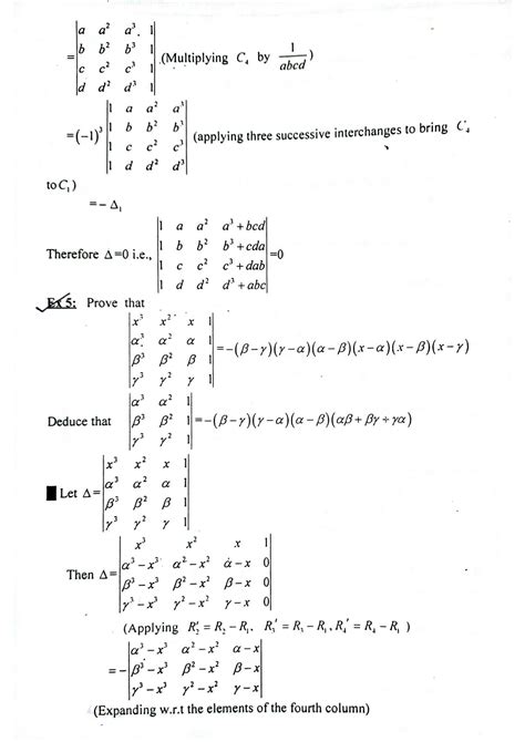 SOLUTION Notes On Determinant Problems And Solutions Studypool