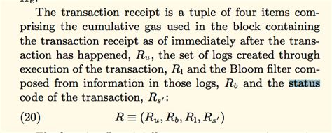Receipt Spec Incorrect · Issue 471 · Ethereumyellowpaper · Github