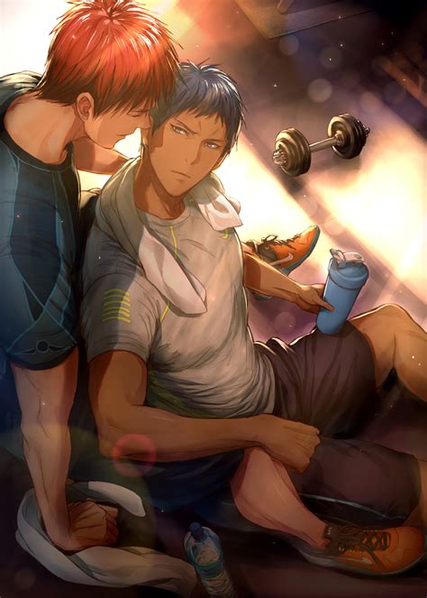 Aomine Daiki And Kagami Taiga Kuroko No Basuke Drawn By Zawar