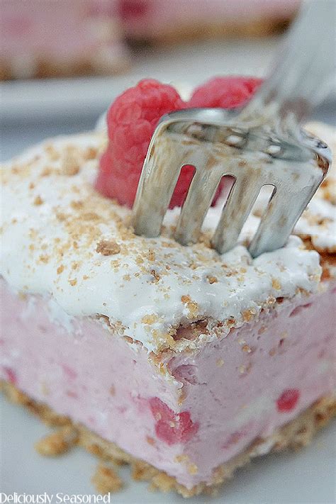 Frozen Raspberry Dessert Recipe Deliciously Seasoned