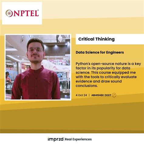 Abhishek Dixit On Linkedin Nptel