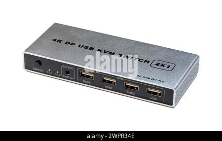 Keyboard Video Mouse KVM Switch In Server Rack Mount Stock Photo Alamy
