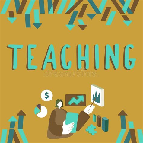 Writing Displaying Text Teaching Business Concept Act Of Giving Information Explaining One