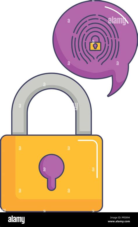 Cyber Security Fingerprint Access Innovation Vector Illustration Stock Vector Image And Art Alamy