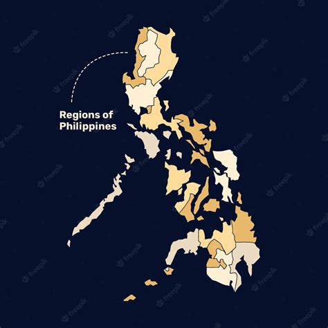 Premium Vector Philippines Regions Map
