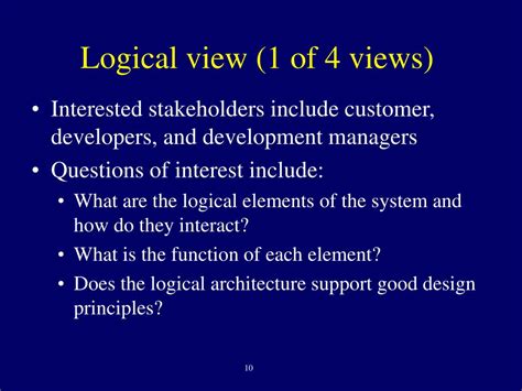 PPT Software Architectural Views PowerPoint Presentation Free Download ID