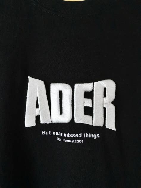 Ader Error Embroidered Logo T Shirt Luxury Apparel On Carousell