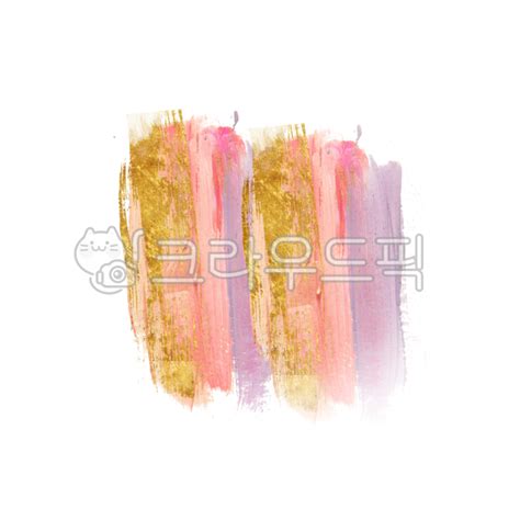골드 수채화 브러쉬 페인트 스트로크 사진이미지일러스트캘리그라피 Banilla작가