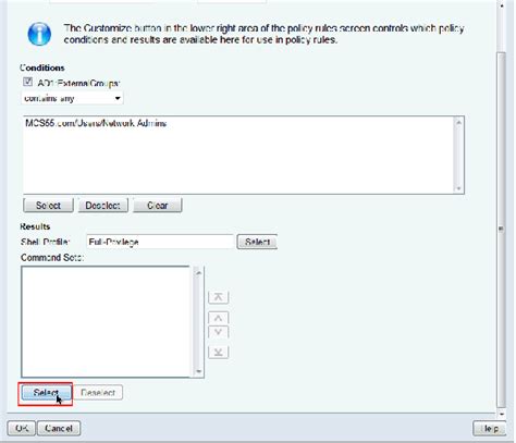 Acs 5 X Tacacs Authentication And Command Authorization Based On Ad Group Membership