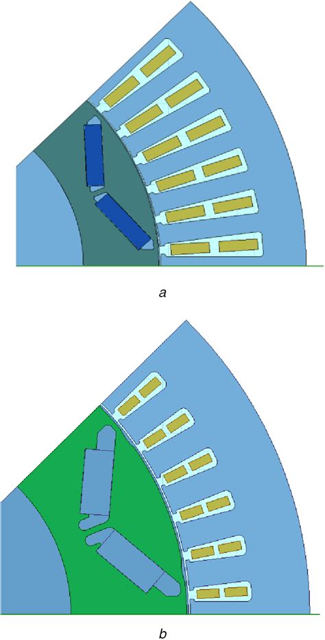 Stator And Rotor Structure Of The Prototype A Before Optimisation Of Download Scientific