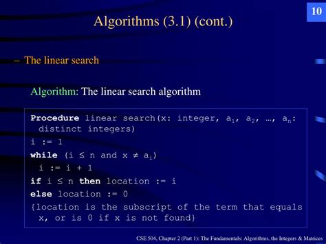 ppt chapter 3 part 1 the fundamentals algorithms the integers
