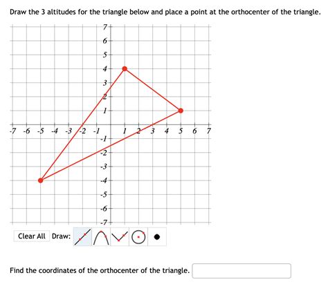Solved Draw The 3 Altitudes For The Triangle Below And Place