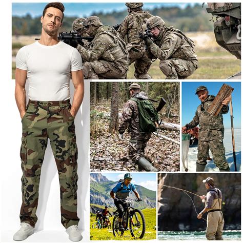 Mens Bdu Casual Military Pants Tactical Wild Army