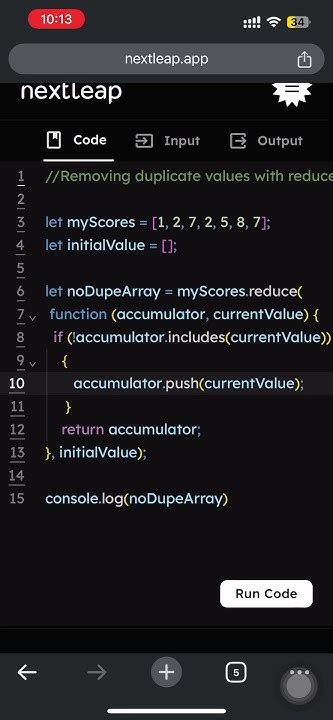 Remove Duplicate Values With Reduce In Javascript Programming Youtube