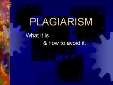 PLAGIARISM Presentation Free To Download